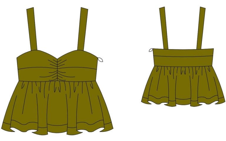 Free Strappy Top PDF Pattern for Petite Women